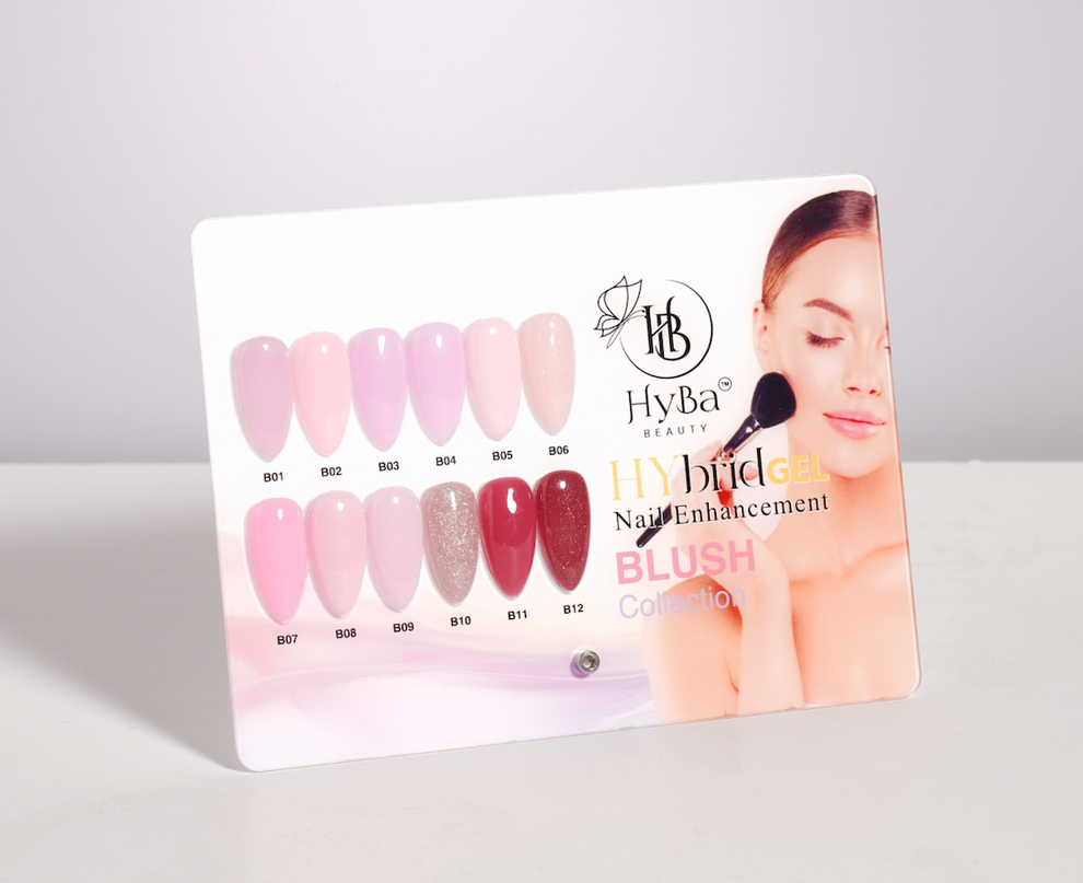 Hybrid HyGEL™ - #2 Blush Collection Color Chart – HYBA BEAUTY